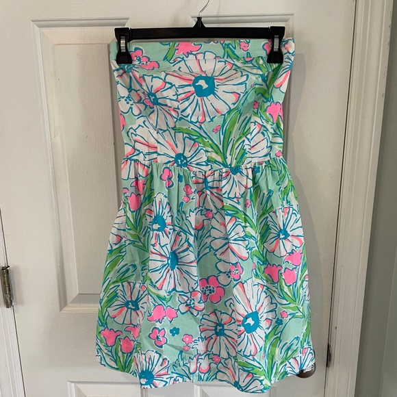 Lilly Pulitzer | Dresses | Lilly Pulitzer Strapless Floral Dress | Poshmark